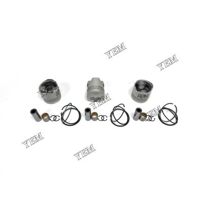 China 3PCS 3AD1 Factory Outlet Piston With Rings For Isuzu for sale