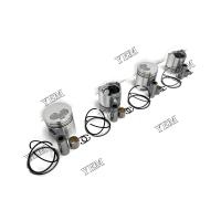 China New 4PCS Piston With Rings For Fits Yanmar 4D94E Excavator Parts Engine for sale