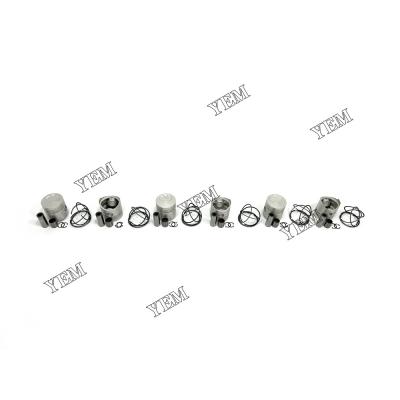 China 6PCS Piston With Rings For Fits Mitsubishi 6DR5 Forklift Diesel Engine for sale