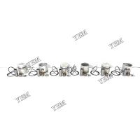 China For Mitsubishi 6DS70 Piston With Rings Forklift Excavator Diesel Engine Parts for sale
