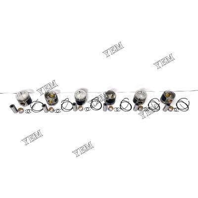 China 6M60 Piston With Rings For Mitsubishi Excavator Factory Wholesale Parts for sale