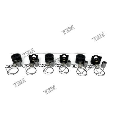 China 6PCS C18 Factory Outlet Piston With Rings For Caterpillar Good Quality Parts for sale