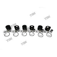 China 6PCS C18 Factory Outlet Piston With Rings For Caterpillar Good Quality Parts for sale