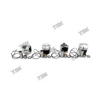 China New 4PCS Piston With Rings For Caterpillar C2.2 Excavator Parts 3024 3024C N844 for sale