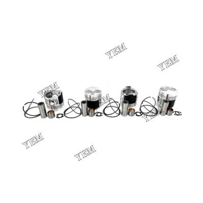 China New 4PCS Piston With Rings For Caterpillar C2.2 Excavator Parts 3024 3024C N844 for sale