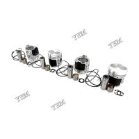 China New 4PCS Piston With Rings For Caterpillar C2.2 Excavator Parts 3024 3024C N844 for sale