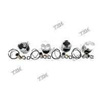 China New 4PCS Piston With Rings For Caterpillar C2.2 Excavator Parts 3024 3024C N844 for sale