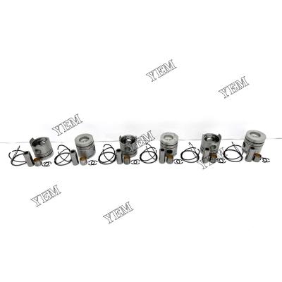China Nissan FD6 Excavator Forklift Engine Parts Piston With Rings for sale