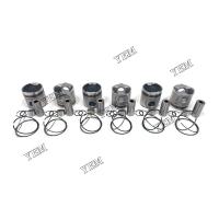 China New 6PCS Piston With Rings For Cummins K19 Excavator Parts for sale