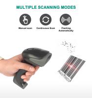 China K-625BT Stock 2D Wireless for Bluetooth Barcode Scanner with Charging Base 2D USB Wifi Barcode Reader A4 Size Com Interface for sale