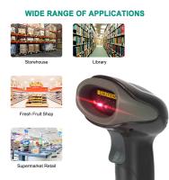 China K-625BT Stock 2D Wireless for Bluetooth Barcode Scanner with Charging Base 2D USB Wifi Barcode Reader A4 Size Com Interface for sale