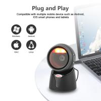 China Hot Sale 2D Desktop Auto Scan Reader USB Hands-Free Omni-Directional Scanner Platform for Supermarket Store Library-in Stock for sale