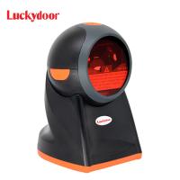 China Luckydoor K-816 High Quality Omnidirectional 1d Desktop Multi-line Laser Barcode Scanner for sale
