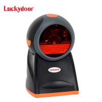 China Luckydoor K-816 High Quality Omnidirectional 1d Desktop Multi-line Laser Barcode Scanner for sale