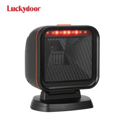 China China Factory 1d 2d Barcode Scanner Desktop Table Top Omnidirectional Qr Code Reader for Supermarket for sale