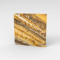 China Table Tops Resin Translucent Stone Meteor Patterned Stone for sale