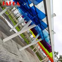 China Customized Processing Resin Glass Color Transparent Board Art Installation for sale