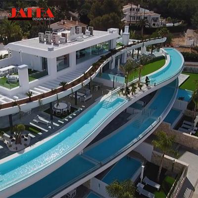 China Custom Acrylic Infinity Pool, Multi-Level Suspended Transparent Pool, Luxury Acrylic Outdoor Pool for Residence & Hotel for sale