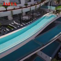 China Custom Acrylic Infinity Pool, Multi-Level Suspended Transparent Pool, Luxury Acrylic Outdoor Pool for Residence & Hotel for sale