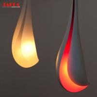 China JAFFA Custom Acrylic Art Installation, Teardrop Pendant Light/Colorful Fluid Sculpture, Interactive Light Installation for Mall & Gallery for sale