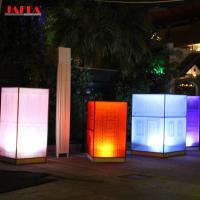 China JAFFA Custom Acrylic Outdoor Landscape Light, Building Pattern Illuminated Light Box, Outdoor Ambient Lamp Post for Cultural Tourism & Commercial Street for sale