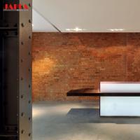 China Custom Plexiglass Hotel Reception Resin Glass Front Reception for sale