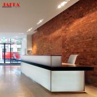 China Custom Plexiglass Hotel Reception Resin Glass Front Reception for sale