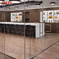 China Custom Luminous Plexiglass Bar Counter Custom Resin Glass Reception Bar for sale