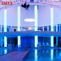 China Custom Acrylic Spa Center Illuminated Pillar, Semi-Transparent Cylinder Ambient Light, Decorative Lamp for Spa/Pool/Leisure Club for sale