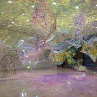 China Custom - made Acrylic Colorful Art Installation Custom - made Plexiglass Colorful Suspended Installation for sale