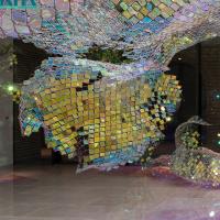 China Custom - made Acrylic Colorful Art Installation Custom - made Plexiglass Colorful Suspended Installation for sale