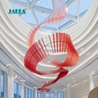 China Custom Large-Scale Acrylic Art Installation, Gradient Spiral/Cloud Shape, Atrium Ceiling Decor Sculpture for Mall/Hotel for sale