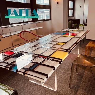 China Custom Made Clear Acrylic Coffee Table For High-End Homes Commercial Spaces for sale