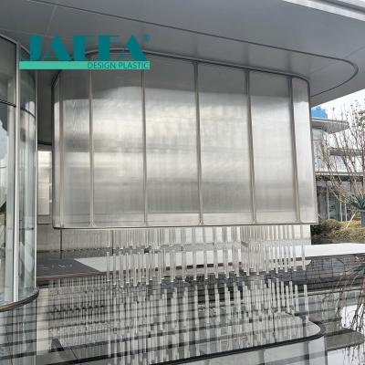 China 8mm Custom Acrylic Outdoor PMAA Curtain Wall JAFFA Design Plastic for sale