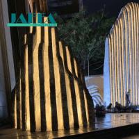 China Custom Acrylic Outdoor Light Transmitting Stone JAFFA Design Plastic for sale
