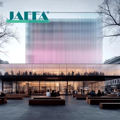 China Custom Building Acrylic Curtain Wall Custom-Made Resin Glass Building Facades for sale