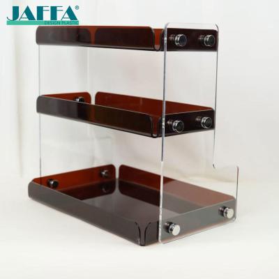 China Custom Acrylic Home Storage Organizers Acrylic Makeup Organizer For Vanity for sale