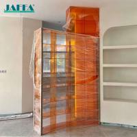China Custom Acrylic Color Gradient Cabinet, Modular Full-Height Storage Rack, Luxury Artistic Transparent Display Case for sale