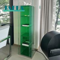 China Custom Acrylic Color Gradient Cabinet, Modular Full-Height Storage Rack, Luxury Artistic Transparent Display Case for sale