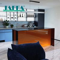 China Custom Acrylic Illuminated Kitchen Island Custom Resin Glass Kitchen Cabinetry for sale