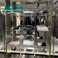 China JAFFA Acrylic Apparel Display System – Transparent Showcase Solutions for Luxury Retail Spaces for sale