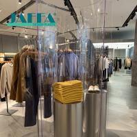 China JAFFA Acrylic Apparel Display System – Transparent Showcase Solutions for Luxury Retail Spaces for sale