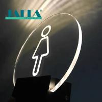 China JAFFA Custom Acrylic Mini Illuminated Sign, Round LED Room Number/Washroom/Reception Sign, Mini LED Indicator for Hotel & Mall for sale