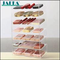 China JAFFA Custom Acrylic Cosmetic Organizer, Multi-Layer Drawer-Type Makeup Storage Rack, Transparent Dustproof Desktop Holder for sale