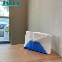 China JAFFA Custom Acrylic Creative Mountain Napkin Holder, Nordic Style Desktop Vertical Tissue Stand, Tissue Organizer for Cafe/Restaurant/Home for sale