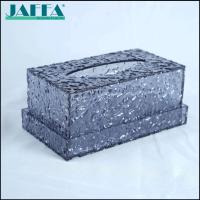 China JAFFA Custom Hammered Acrylic Tissue Box Textured Modern Decor Accent for sale
