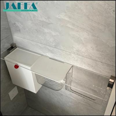 China JAFFA Custom Acrylic Over-Toilet Storage Shelf, Wall-Mounted Extended Organizer, Multi-Functional Rack for Bathroom Toilet Tank & Tissue Storage for sale