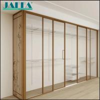 China JAFFA Custom Acrylic Chinese-Style Semi-Transparent Wardrobe, New Chinese Bamboo Grille Wardrobe, Luxury Full-Height Storage Cabinet for Bedroom for sale
