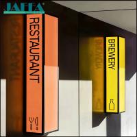 China JAFFA Custom Acrylic Illuminated Aesthetic Light Box, Vertical Multi-Sided Sign, LED Ambient Signage for Restaurant & Brewery for sale