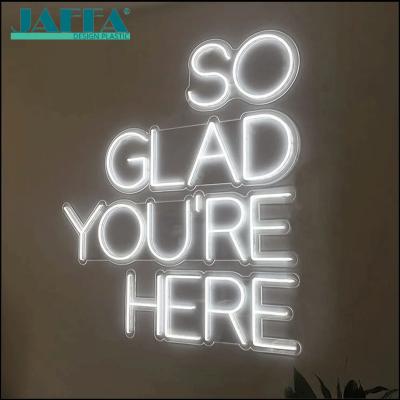 China JAFFA Custom Acrylic Long Wall Illuminated Font, Flexible Neon Letters, LED Signage for Trendy Stores & Home Decor for sale